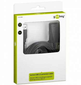 Goobay USB - EXTENSION REPEATER CABLE 5m - Active USB 2 0 extension ...